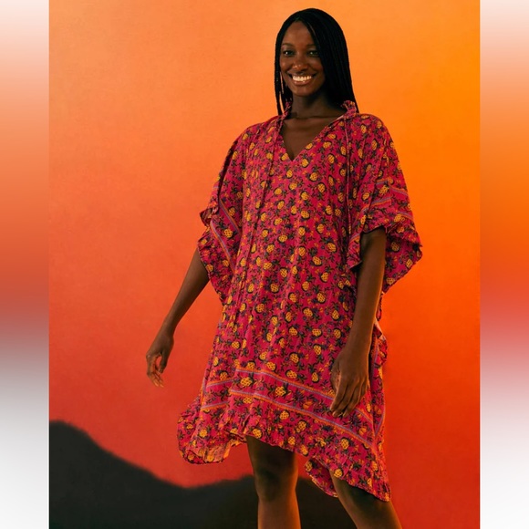 FARM Rio | Swim | Farm Rio Fruit Dots Tasseled Cover Up | Poshmark